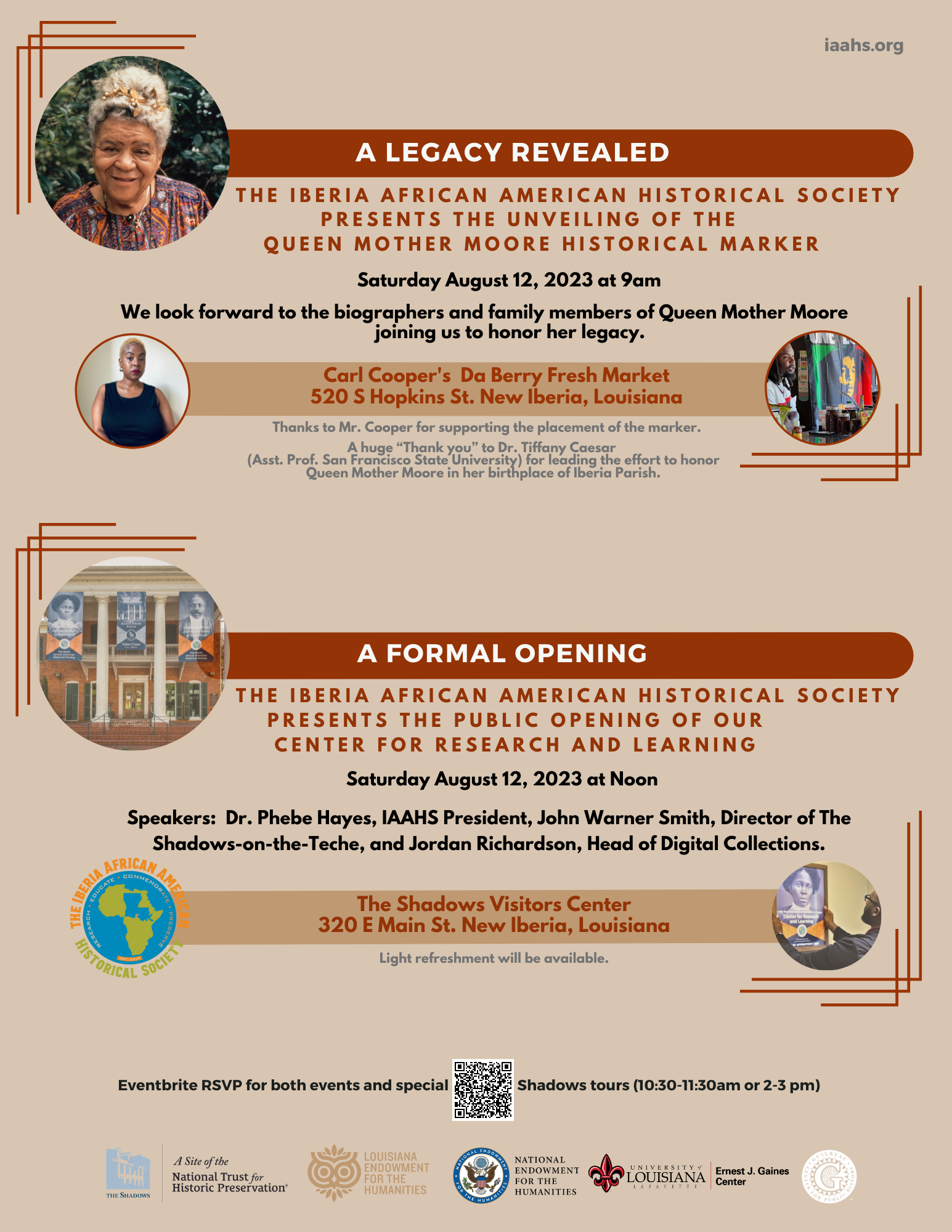 Historical Marker Honors Queen Mother Moore – Aug 12th, 2023 – Iberia ...